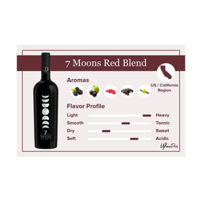 7 Moons Red Wine Chile 2020 - Greenwich New York Liquor Store ...